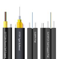 China GJXH GJXCH 1,2,4,6,8,12 Cores FTTH flat indoor/outdoor fiber optic cable Drop Cable for sale