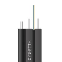 China GJXH GJXCH 1,2,4,6,8,12 Cores FTTH flat indoor/outdoor fiber optic cable Drop Cable for sale