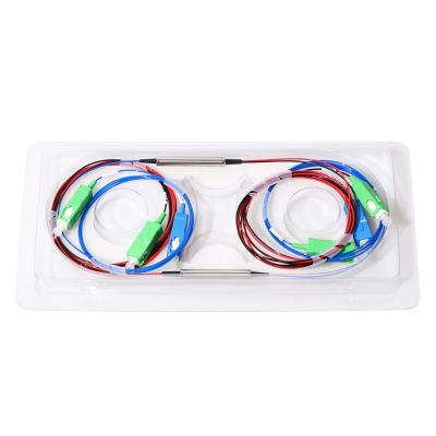 China 1X2 FWDM DWDM Fiber Optic Splitter 3 Ports 100G 200G For WDM Network Systems for sale