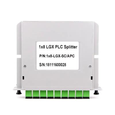 China Divisor 1x8 tipo cassette da fibra ótica do PLC de 8 maneiras com o conector do SC APC à venda
