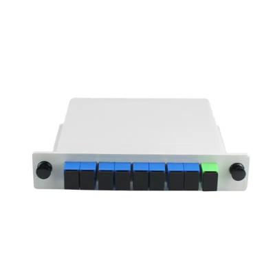 China Divisor 1x8 tipo cassette da fibra ótica do PLC de 8 maneiras com o conector do SC APC à venda