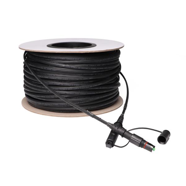 Waterproof FTTH Solution , FTTA Patch Cord With SC Hardened OptiTap Connector