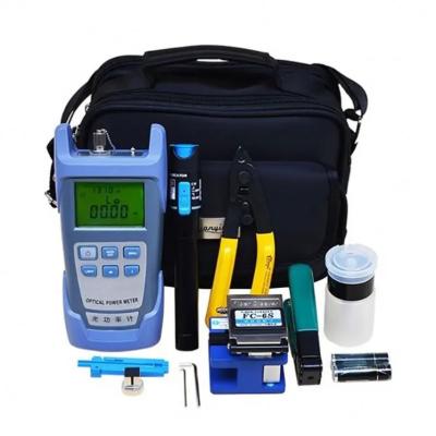 China 12pcs FTTH Fiber Optic Tools Kit Stainless Steel Material Multifunctional for sale