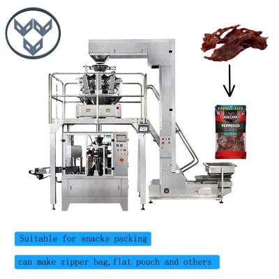 China OEM secado carne seca da máquina de empacotamento do saco do zíper da carne for sale