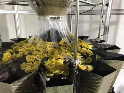 Cina Pesatore di Multihead del saltatore di Dimple Surface 2.5L della struttura SS304 per frutta congelata in vendita