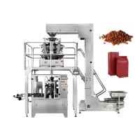 China PLC Automatic Rotary Packing Machine With Multihead Weigher for sale