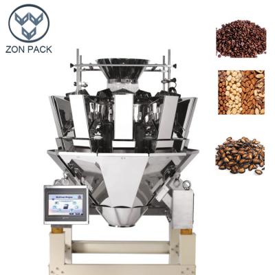 Cina macchina imballatrice del pesatore di Multihead delle teste di 300g 500g 10 con il motore passo a passo in vendita