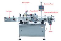 China Multifunctional Label Applicator Machine For Round Flat Oval Bottle for sale
