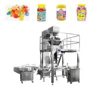 China 30 Jars / Min Automatic Plastic Glass Jar Packing Machine For Candy Snack for sale