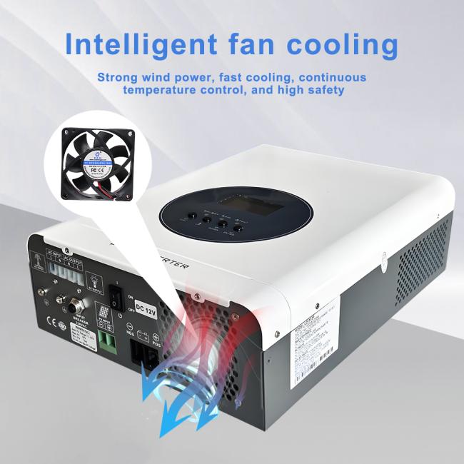 Professional 800W Hybrid Solar Inverter display panel