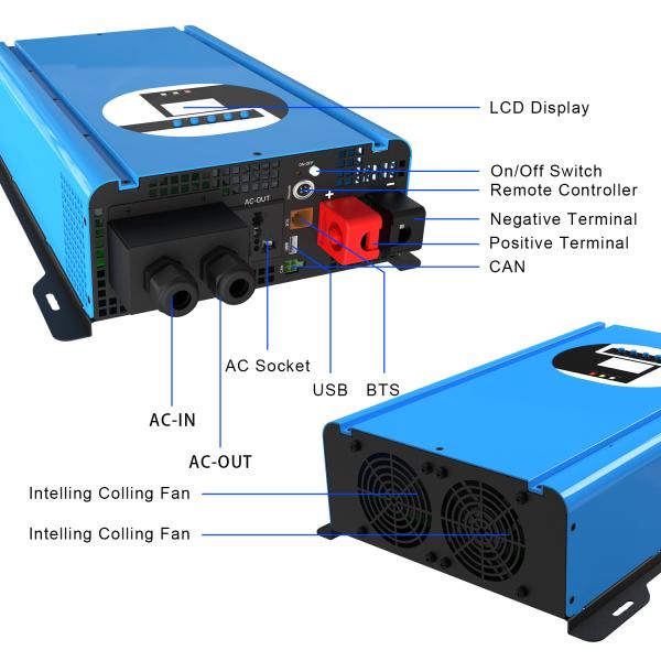 Quality 3000W Ups Inverter Off Grid Bidirectional Inverter With Battery Charging Air for sale