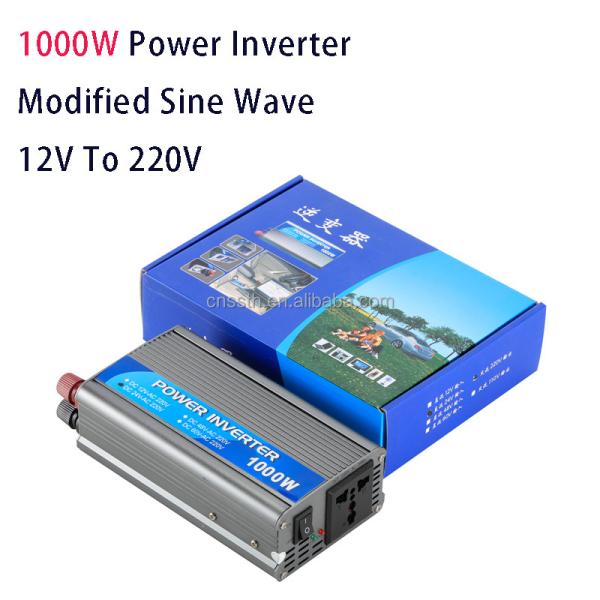 Quality 1000W Car Inverter 12V 24V DC 220v 230v 240v Off Grid Modified Sine Wave for sale