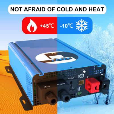 China Invertidor de onda senoidal pura de 3 kW Invertidor bidireccional conectado a red con pantalla LCD en venta