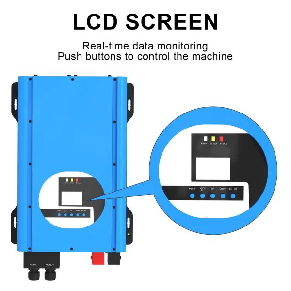 Quality 3KW Pure Sine Wave Inverter Bidirectional Grid Connected Inverter With LCD for sale