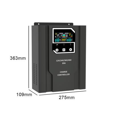 China 12V 24V 36V 48V MPPT Solar Charging Controller 60A 80A 100A Solar Charge Controller for sale
