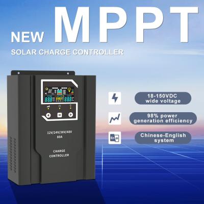 China 24v 36v 48v 96v Auto Solar Panel Charger Regulator 30a-100a Wifi Mppt Charge Controller for sale