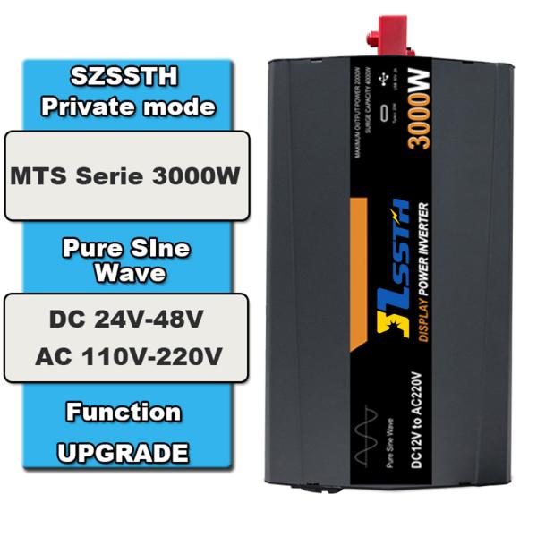 Quality Off Grid Pure Sine Wave Power Inverter 3KW Customized Socket 50Hz 60Hz for sale