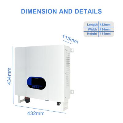 China 3.5kw Inversor solar para el hogar fuera de la red 24v 3000w fase única 3kw 3kva con controlador Mppt en venta
