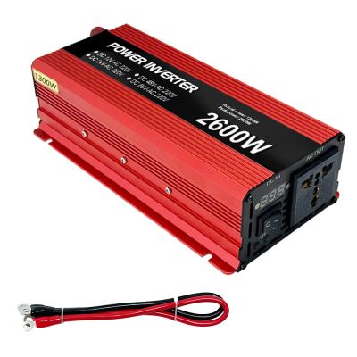 China Single Output Type 800W 1000W 1300W 12V 24V 48V 60V DC to AC 110V 220V Car RV Power Pure Sine Wave for sale