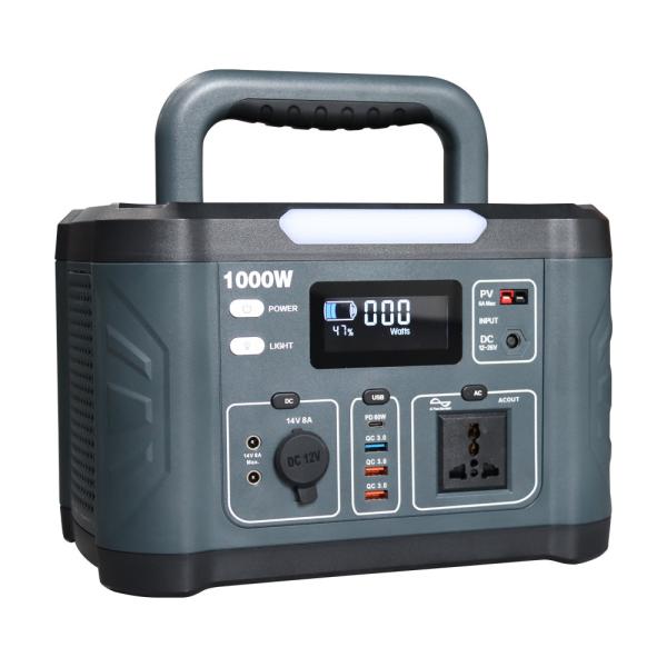 Quality Pure Sine Wave Portable Power Station 799.2wh / 1000 Watt Solar Generator OEM for sale