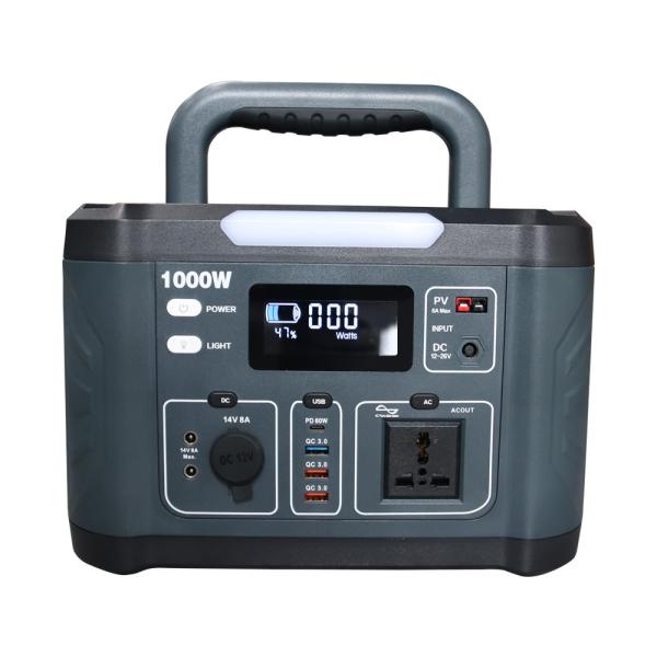 Quality Pure Sine Wave Portable Power Station 799.2wh / 1000 Watt Solar Generator OEM for sale