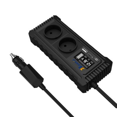 China Portable 200W Pure Sine Wave Car Power Inverter with Type C USB for sale