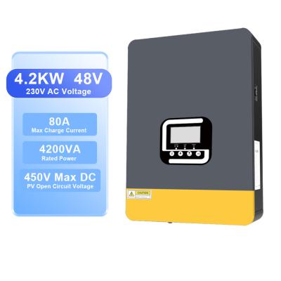 Китай 4Гибридный солнечный инвертор мощностью 24 Вт с контроллером заряда MPPT продается