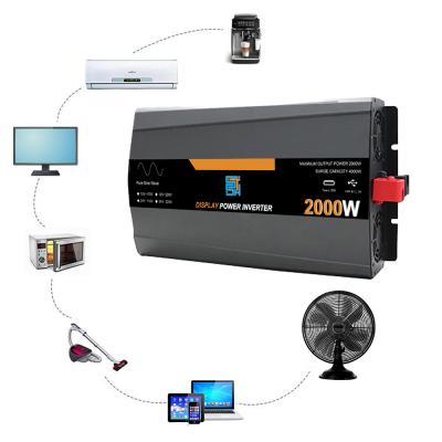 China EU Plug 3KW 24V 220V Pure Sine Wave Off-Grid Solar Power Inverter for sale