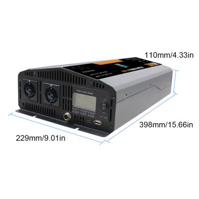 China EU Plug 3KW 24V 220V Pure Sine Wave Off-Grid Solar Power Inverter for sale