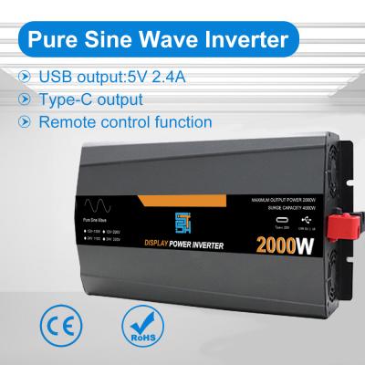 China EU Plug 3KW 24V 220V Pure Sine Wave Off-Grid Solar Power Inverter for sale
