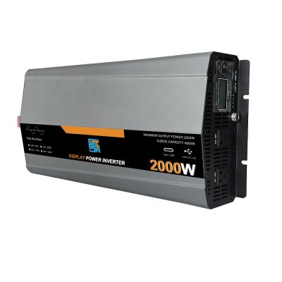 중국 2000W 12V/24V ~ 110V/120V 순수 시노파 전력 태양 전지 인버터 판매용
