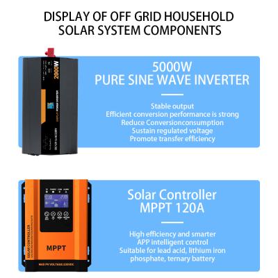 China 5KW Complete Off-Grid Solar Power Kit for Home Use | All-in-One System with Battery & Inverter for sale