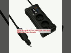 12V gelijkstroom naar AC 110V 220V autovervormer met USB en type C