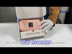 Inversor de potência de 200 Watt Adaptador de carro Inversor de potência elétrica para caminhão multifunção