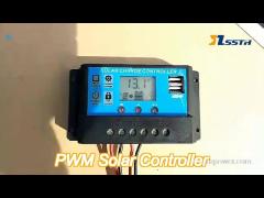 12V 24V 30A 20A 10 Amp PWM Controlador de Carga Solar 2 USB 5V 2A Controlador MCU