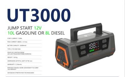 China 32000mAh 118.4Wh Multifunctional Car Jump Starter  Lithium Battery Jump Starter for sale