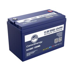 China 12.8V 100Ah Marine LiFePO4 Battery with 800A Instantaneous Discharge IP67 Waterproof and Dual Cranking Deep-Cycle Design for sale