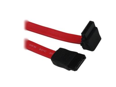 China 7pin gold plated SATA cable 90,90 degree SATA 7Pin cable,right angle sata cable for sale