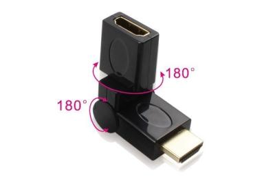 China 360 Degree Rotation Swivel HDMI Male to HDMI Female M/F Adapter Converter for sale