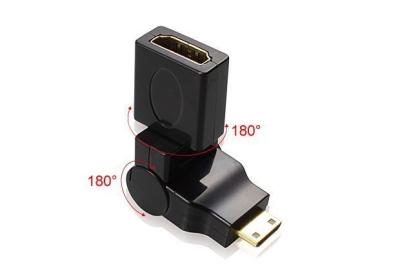 China 360 Degree Rotation Swivel MINI HDMI Male to HDMI Female M/F Adapter Converter for sale
