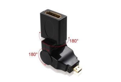 China High quality HDMI adapter,360 degree swivel,micro hdmi male to hdmi female for sale
