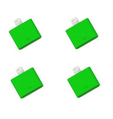 China Fashionable 30 Pin to 8 Pin Data Sync Adapter for iPhone 5 5s 5c iphone4 cable cord Green for sale