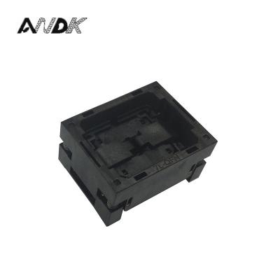 China QFN48 Burn in Socket QFN48 MLF48 IC Test Socket Pitch 0.5mm OPEN TOP Chip Size 7*7 Flash Adapter Programming Socket for sale