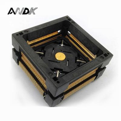 China QFP176 TQFP176 LQFP176 OTQ-176-0.5-06 Burn in Socket Pitch 0.5mm Open Top Programming Adapter Test Socket Adapter for sale