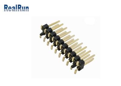 Cina Il nero 2,54 quadrato Pin Male Plug di fila SMD del connettore PA6T 2 dell'intestazione di millimetro in vendita