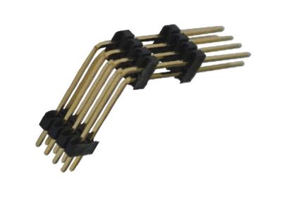 Cina Connettore 1.27mm dell'intestazione di Pin del nero 8 plastica ad angolo retto di tipo tre di due file in vendita