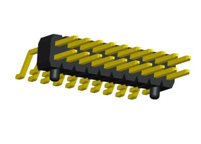 China Tipo horizontal preto 1.27mm de SMT do encabeçamento dobro do Pin da fileira do encabeçamento do Pin de 2x20 à venda