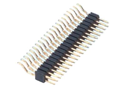 China Tipo horizontal preto 1.27mm de SMT do encabeçamento dobro do Pin da fileira do encabeçamento do Pin de 2x20 à venda