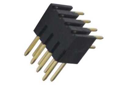 China 2.54mm 500VAC Pin Header Connector Right Angle Isolatie PA6T 3A Te koop