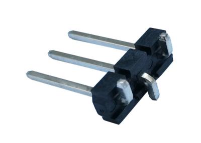 中国 3 ピンの単一の列ピンヘッダーのコネクターSMTのタイプ黒5.08x2.5mmピッチ 販売のため